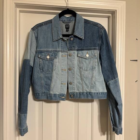 GAP | Jackets & Coats | Gap Cropped Patchwork Denim Jacket | Poshmark